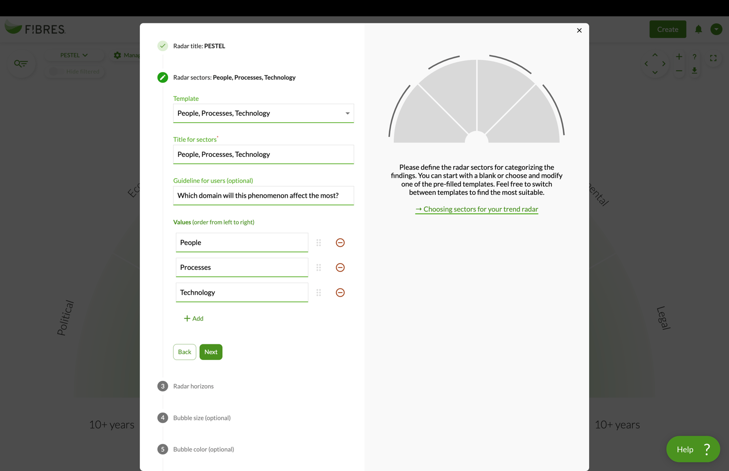 Experiment with different types of radars in a flash